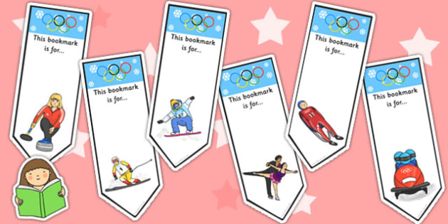 Winter Olympics Bookmarks - winter, olympics, bookmark, award