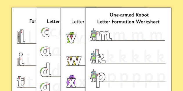 Letter Formation Worksheet Pack - letter formation, worksheet