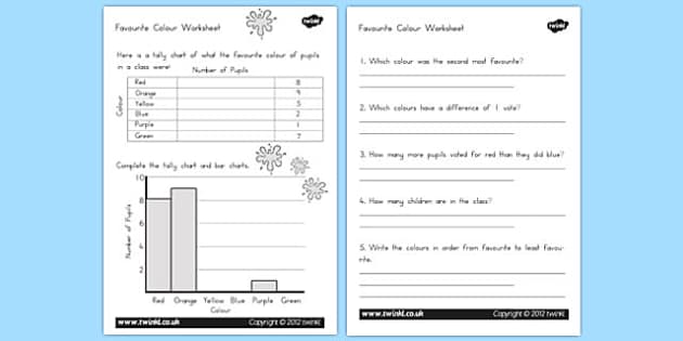 Favourite Colour Tally And Bar Chart Worksheets Australia favourite-colour-tally-and-bar-chart-worksheets-australia