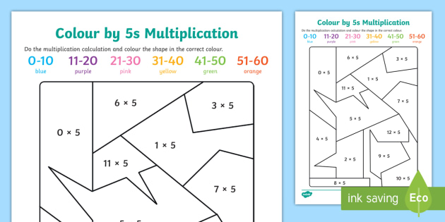 Colour By 5s Multiplication Times Tables Colouring Multiply colour-by-5s-multiplication-times-tables-colouring-multiply