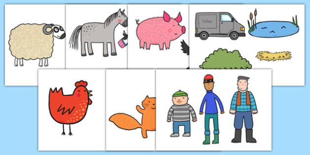 Story Cut Outs to Support Teaching on What the Ladybird Heard