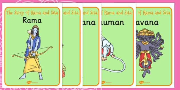 The Story of Rama and Sita Display Posters - diwali, religion