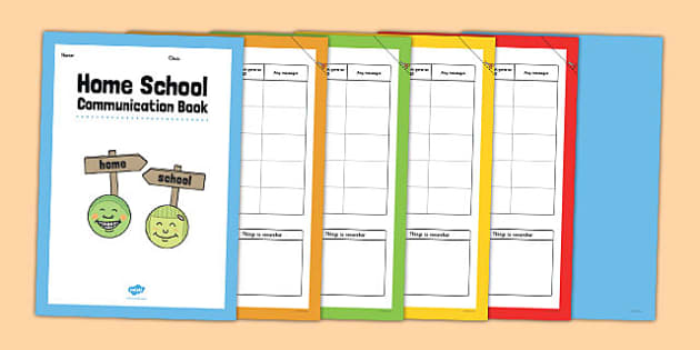 Home School Communication Book Primary - home school