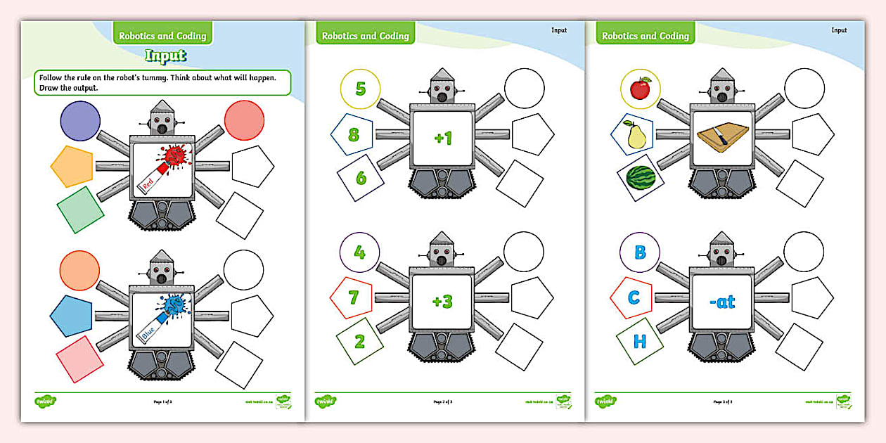 Robotics And Coding Input Robots Teacher Made Twinkl