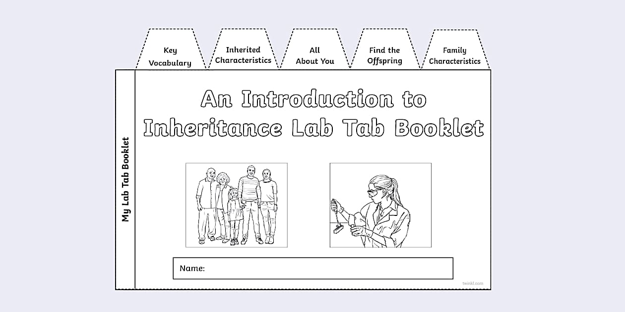 An Introduction To Inheritance Lab Tab Booklet Twinkl