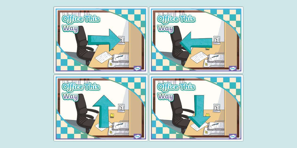 Office This Way Display Poster Twinkl Display Twinkl