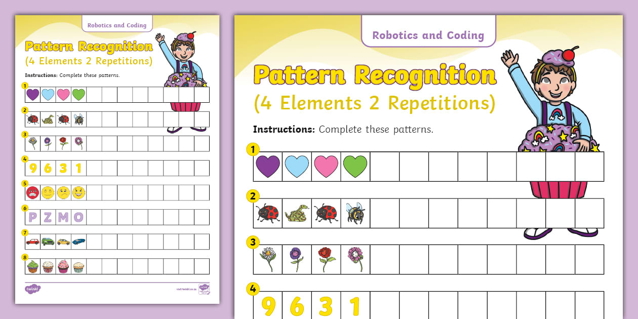 Robotics And Coding Complete The Patterns Teacher Made