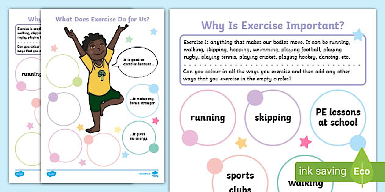 Editable Why Is Exercise Important Teacher Made Twinkl