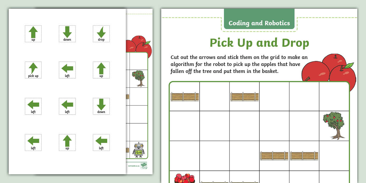 Robotics And Coding Apple Picking Algorithm Teacher Made