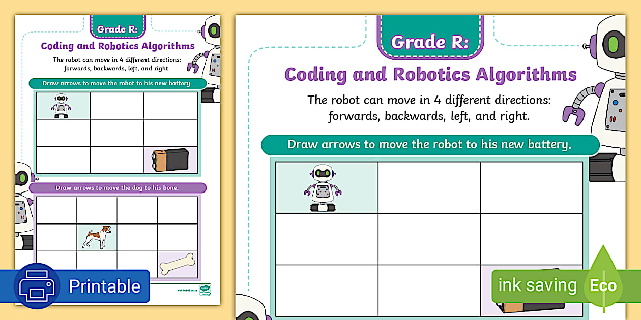 Grade R Coding And Robotics Moving On A Grid Twinkl