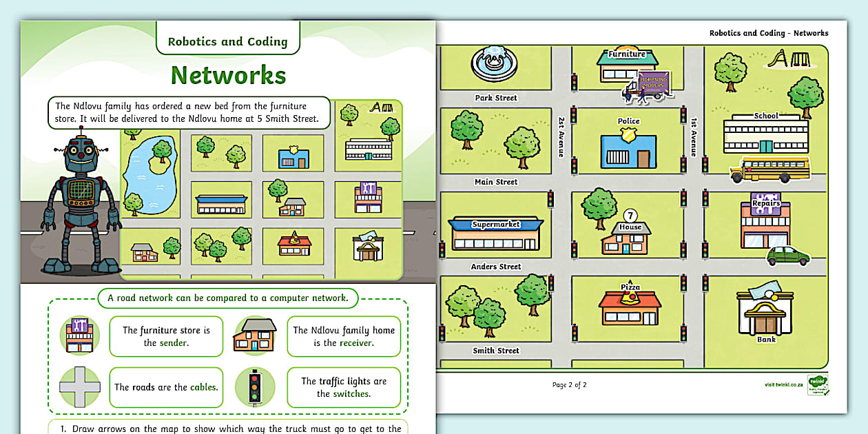 Grade 3 Robotics And Coding Explaining A Network Twinkl