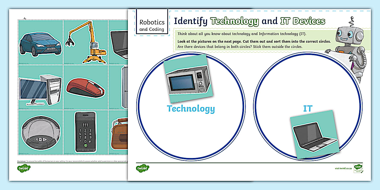 Robotics And Coding Identifying Technology And IT Twinkl