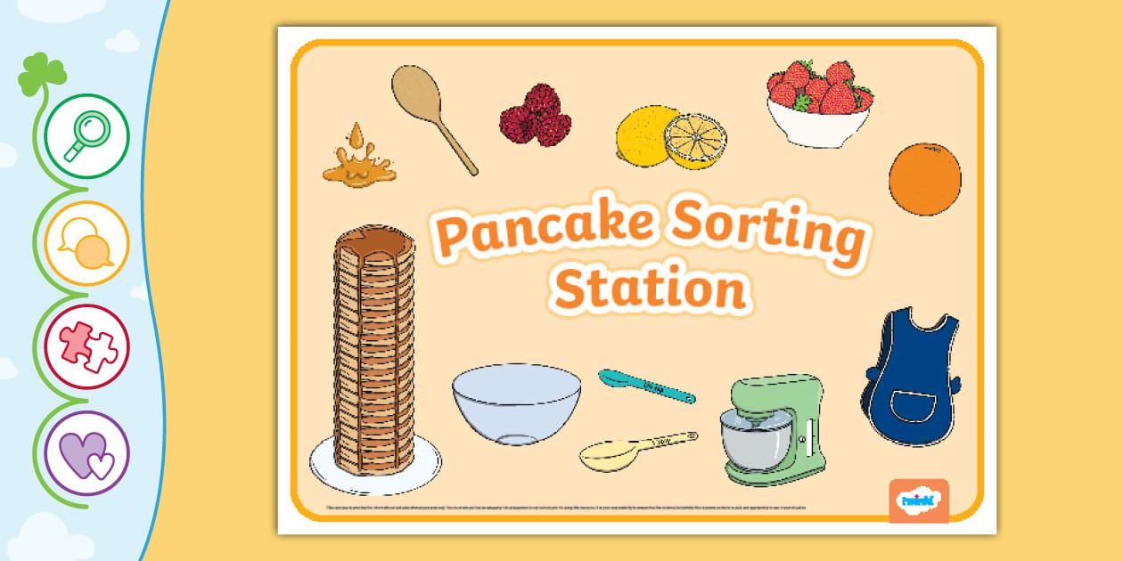 Pancake Sorting Station Display Teacher Made Twinkl