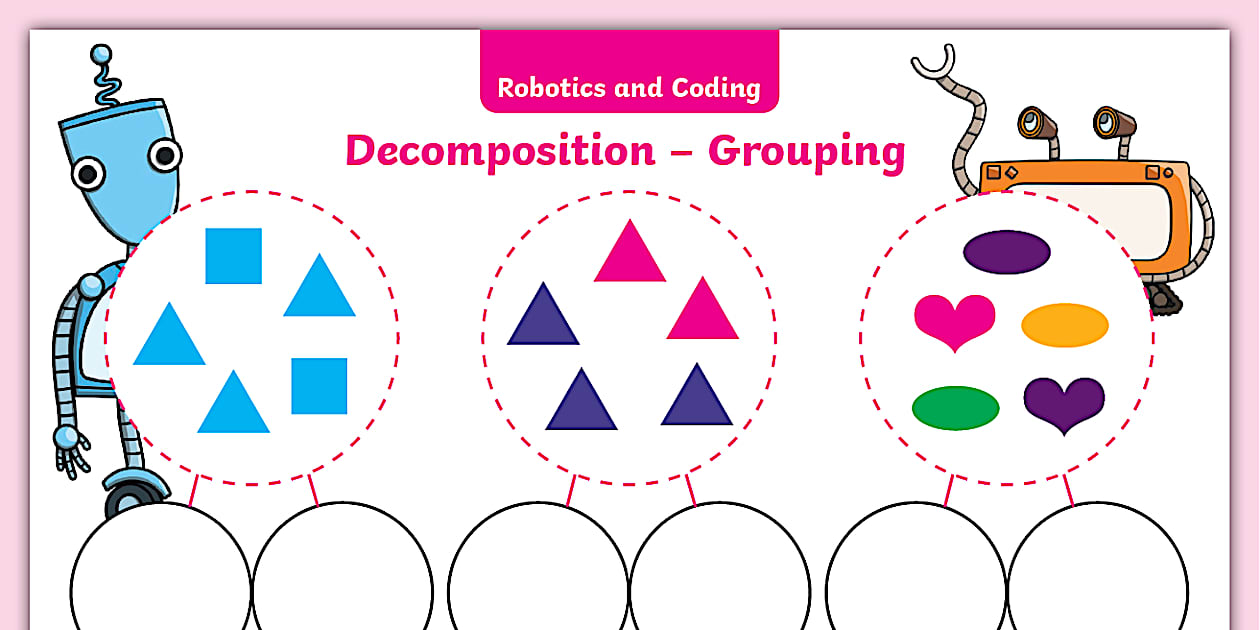 Grade R Robotics And Coding Decomposition Grouping Activity