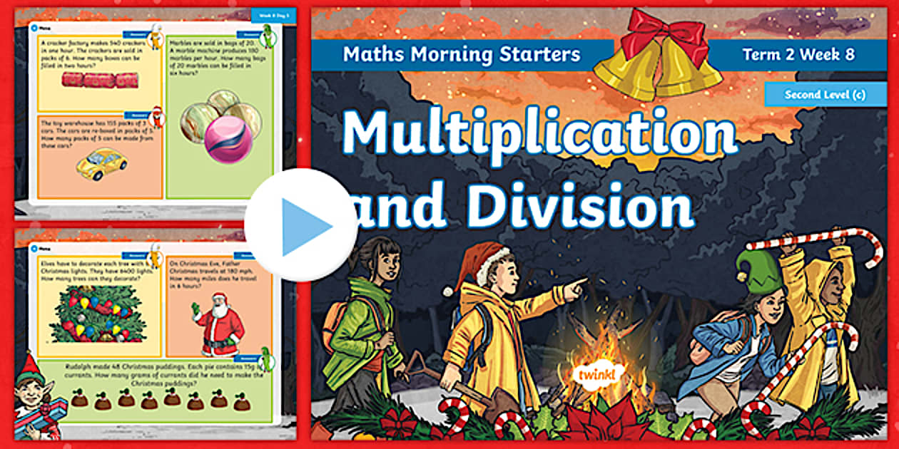Maths Morning Starters Second Level C Term 2 Week 8 PowerPoint