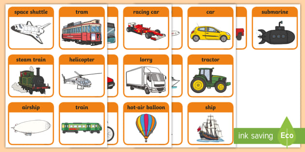 Transport Sorting Word And Picture Cards Teacher Made