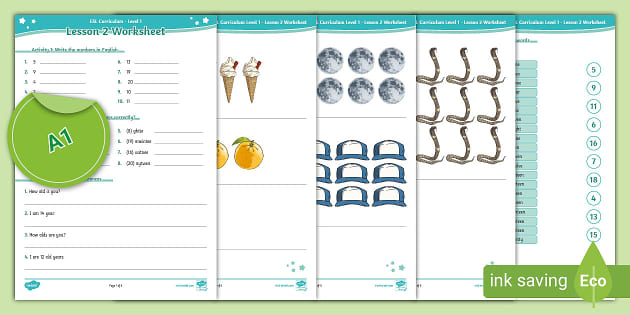ESL Curriculum For Beginners Lesson 2 Worksheet Twinkl