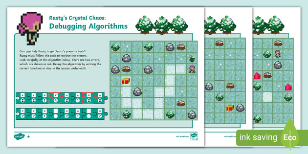 Rusty S Crystal Chaos Debugging Algorithms Worksheet