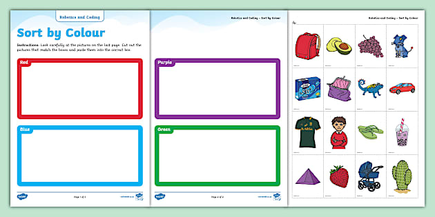 Robotics And Coding Colour Recognition Sorting Colours