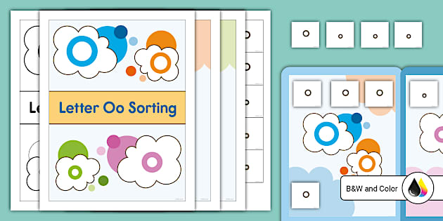 Letter Oo Sorting File Folder Activity Teacher Made