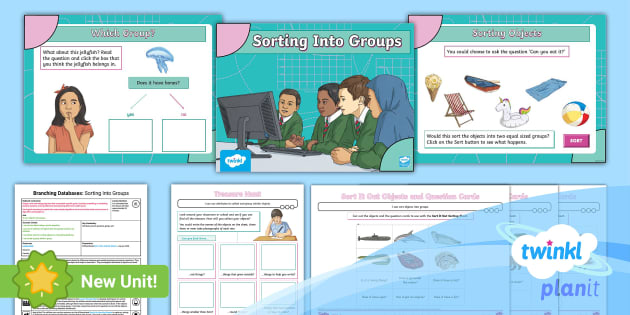 Computing Branching Databases Sorting Into Groups Year 3 Lesson 3