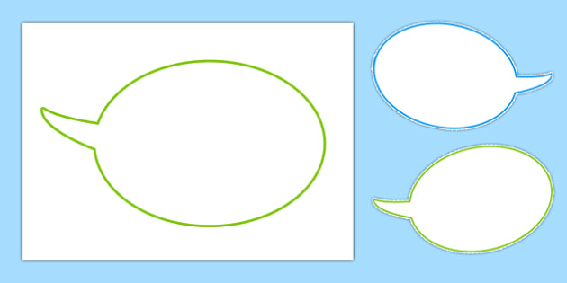 Editable Speech Bubbles - speech, bubbles, editable, bubble