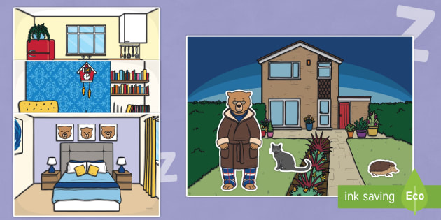 Peace at Last Story Cut Outs - Peace at Last, resources, Jill