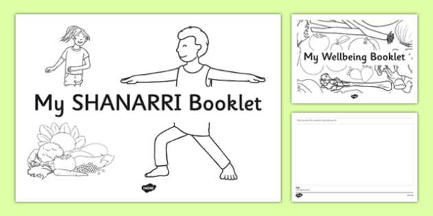 SHANARRI Wellbeing Indicators Drawing Booklet - CfE, SHANARRI