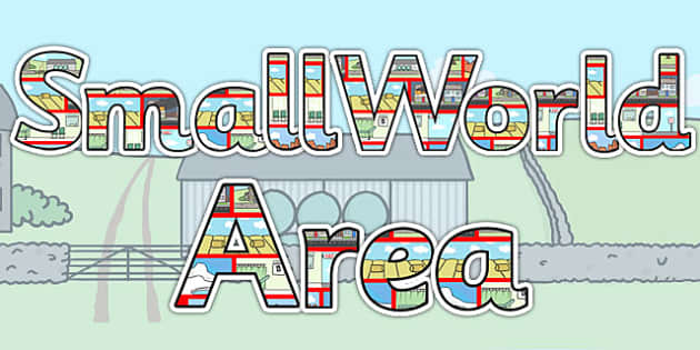 Small World Area Display Lettering - small world, classroom