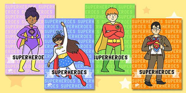 Superhero Display Posters - Superhero, superheroes, hero