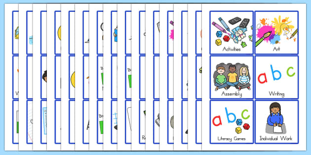 KS1 Visual Timetable - ks1, timetable, visual timetable, display