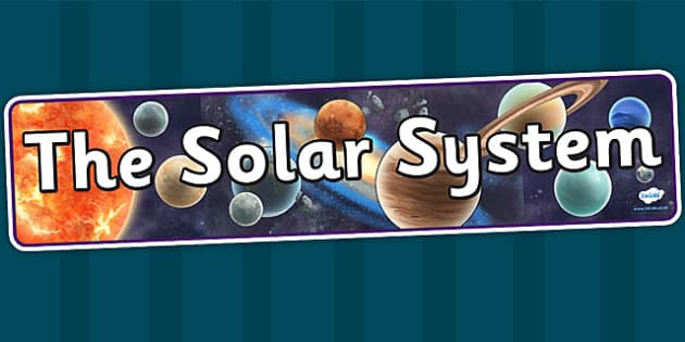 The Solar System Display Banner Detailed Images - planets, space