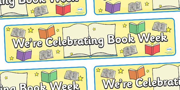 Book Week Display Banner - Book Day, World, books, book area