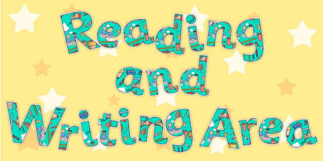 Reading and Writing Area Display Lettering - display, letter