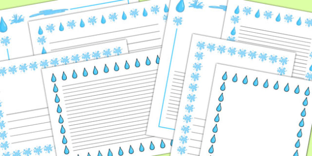 Water Page Borders Pack - water, page borders, pack, borders