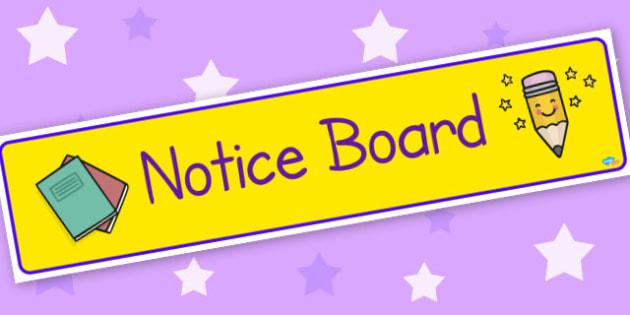 Notice Board Display Banner - Classroom Banners Primary