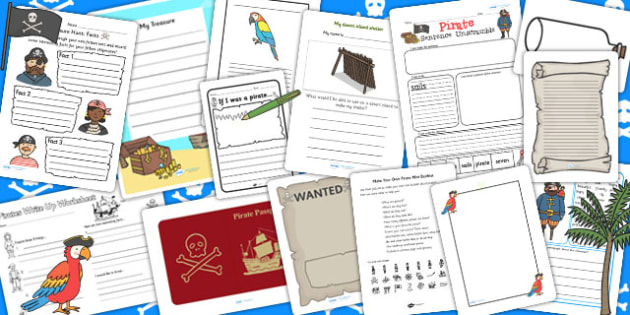 Pirates Early Writing Activities – KQPH