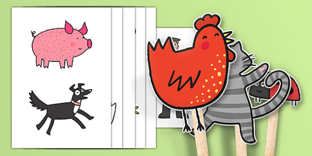 Stick Puppets to Support Teaching on What the Ladybird Heard