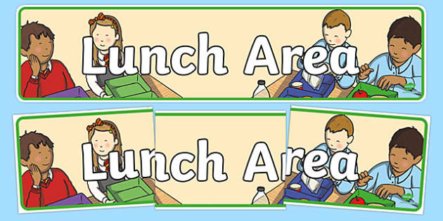 Lunch Area Display Banner