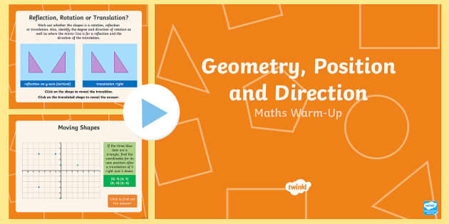 Y6 Geometry Position and Direction Warm-Up PowerPoint - KS2