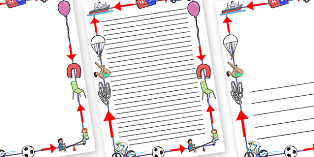 Forces And Motion Page Borders - forces and motion, motion