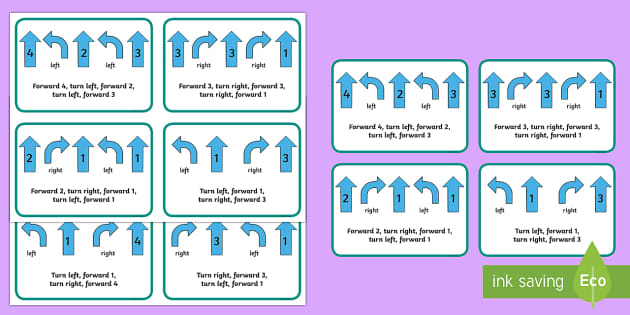 Bee-Bot Direction Cards - Toys, ict, it, technology, bee-bot