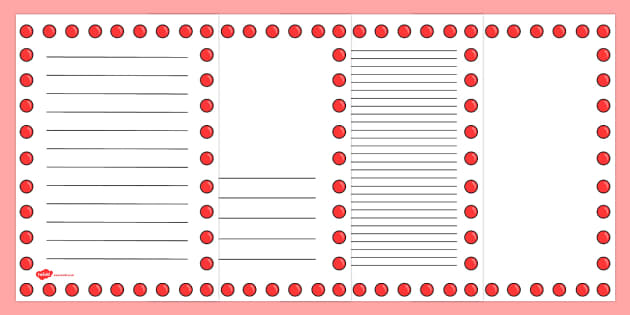 Red Nose Day Page Borders - red nose day, page borders, borders