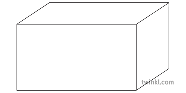 3D Shapes Cuboid General Maths Geometry Secondary Bw RGB Illustration