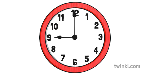 9 Oclock Illustration - Twinkl 9 Oclock Illustration - Twinkl
