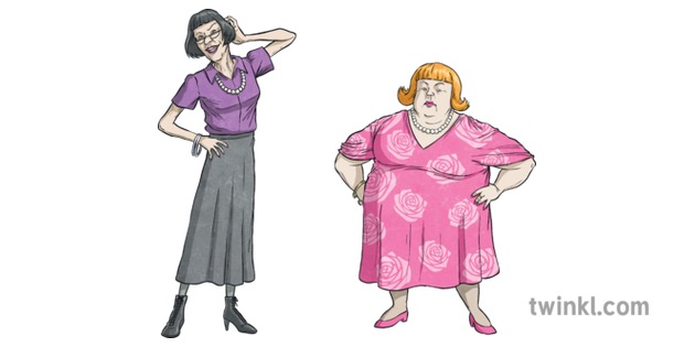 James And The Giant Peach Aunt Spiker And Aunt Sponge