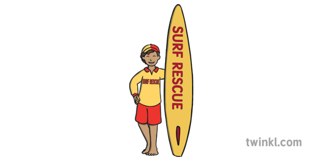Australian Lifesaver Illustration - Twinkl