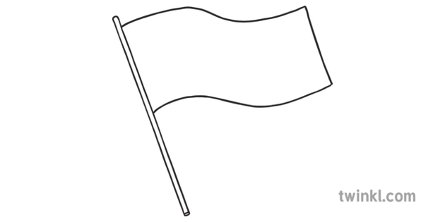 Blank Waving Flag Clip Art