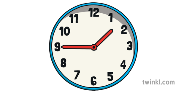 Un Reloj De Cuarenta Y Cinco Ilustración - Twinkl