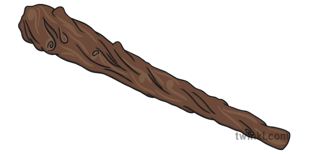 Cudgel Wooden Club Stick Weapon KS1 Illustration - Twinkl